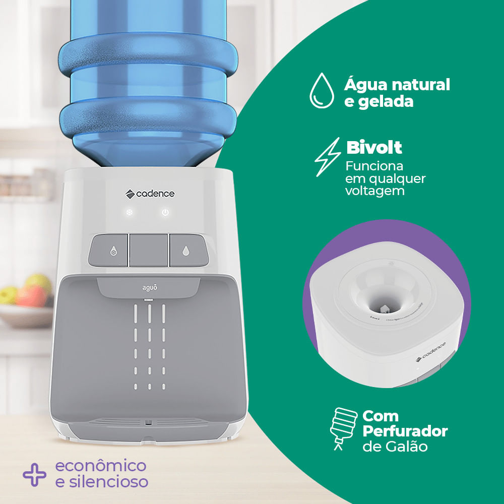 Bebedouro Cadence Aguo Bivolt Branco