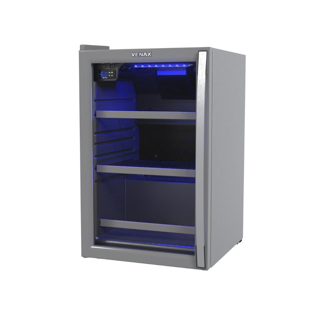 Cervejeira Venax 82L Blue Light Cinza Porta Invertida - Angeloni Eletro