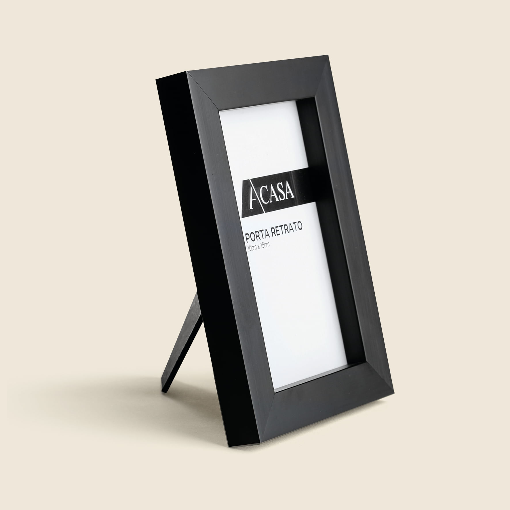 Porta Retrato Reto Preto 10x15cm - A\CASASA Reto Preto 10x15cm