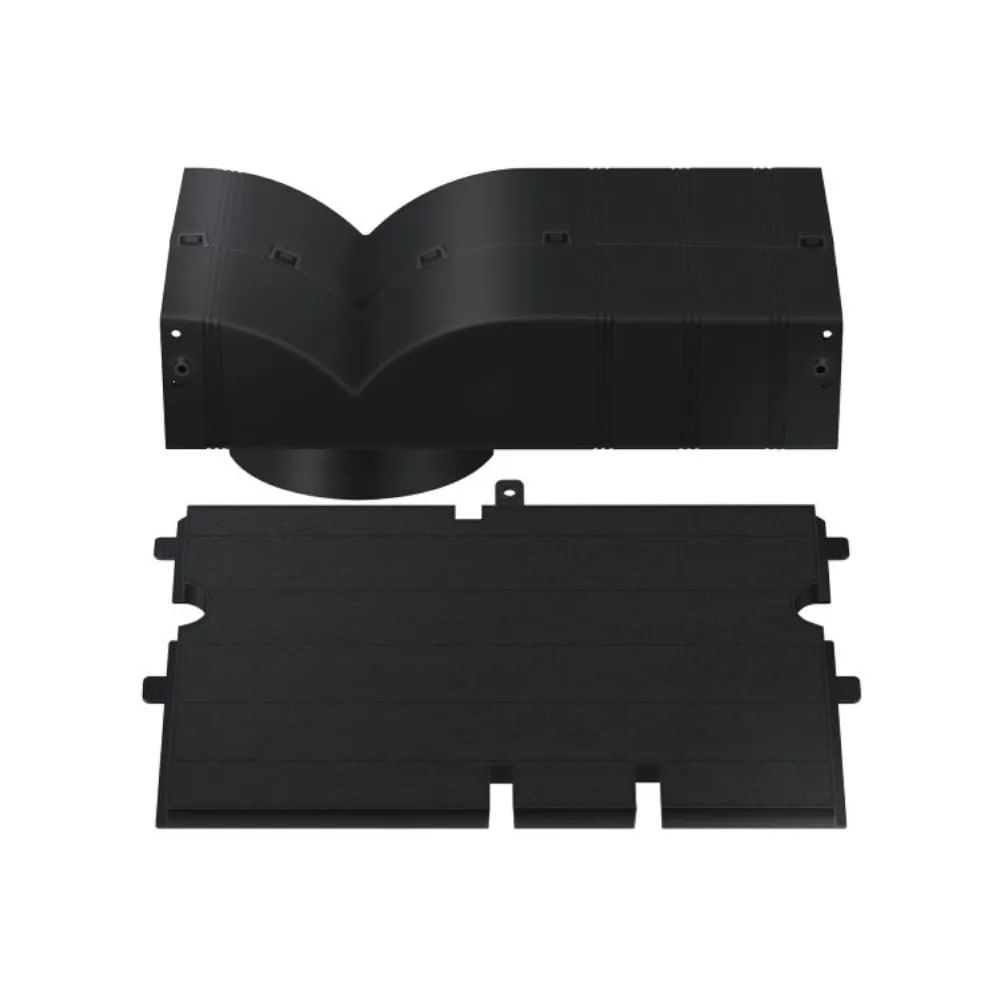 Coifa Samsung Inox com Wi-Fi 75cm NK30 e Kit Recirculação Preto NK-AR7