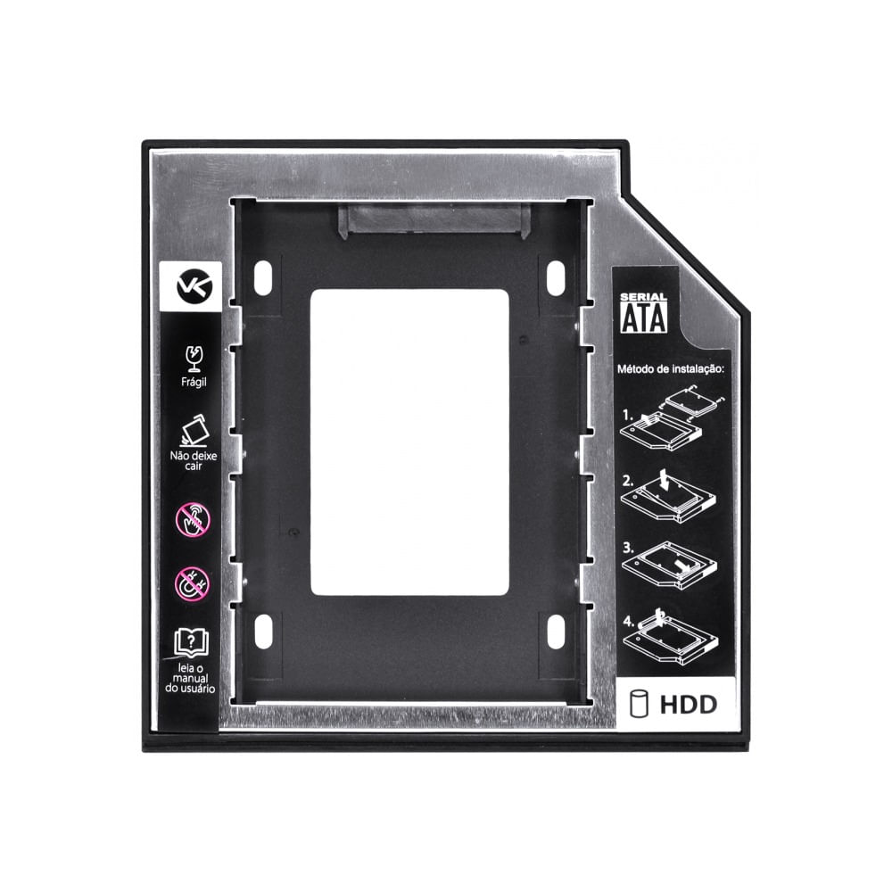 Adaptador Caddy VINIK Para Hd Ou Ssd Gaveta Dvd Notebook Sata 12.7mm Ac ...