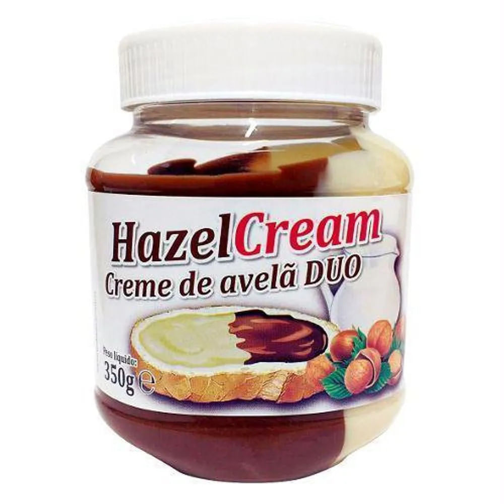 Creme de Avelã Italiano HazelCream Duo Cocoa/Vanilha 350g