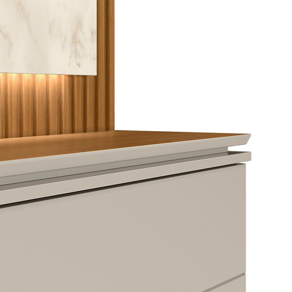 Estante Home 215cm Valdivia com LED Detalhe Marmorizado para Tv até 75 ...