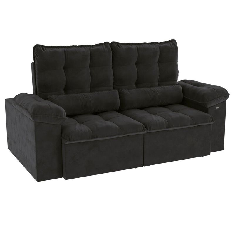 Sofá 2,30 Metros Retrátil e Reclinável Austin Kappesberg 3 ou + Lugares S153 - Angeloni Eletro