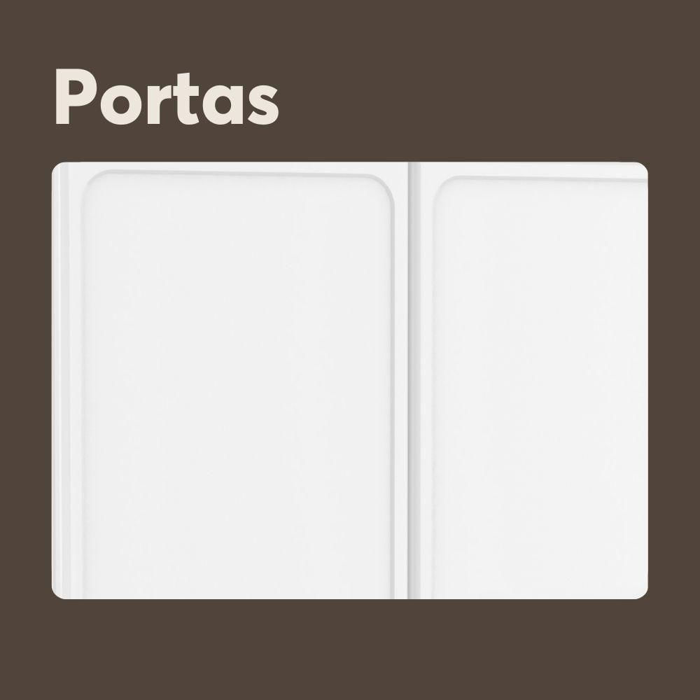 Armário Aéreo De Aço Com 2 Portas Bella Bertolini Branco