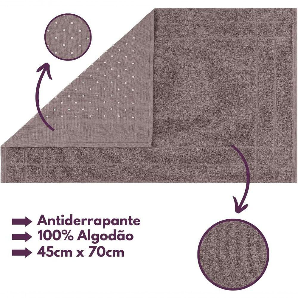 Jogo De Toalha Montreal 2 Banhão + 2 Rosto + 2 Tapete Piso Luxuoso 100% ...