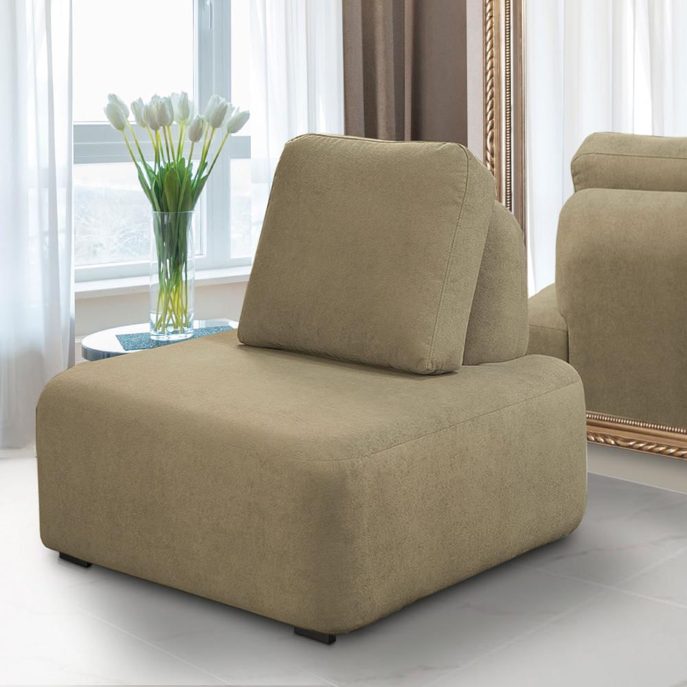 Conjunto Sala de Estar 1 Sofá Retrátil Modulado 282cm e 1 Poltrona ...