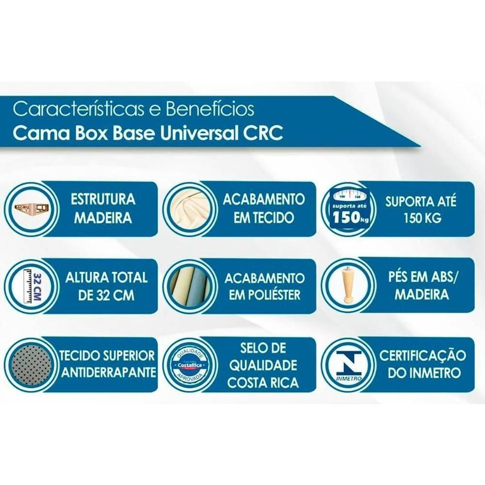 Conjunto Box Solteiro: Colchão Anatômico Ortobom D45 Airtech 150 + Base ...
