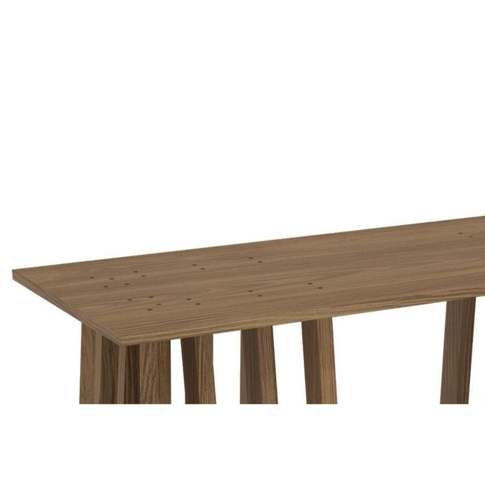 Mesa Para Cozinha Alteia Com Tampo Madeirado Com Vidro 160x90cm ...