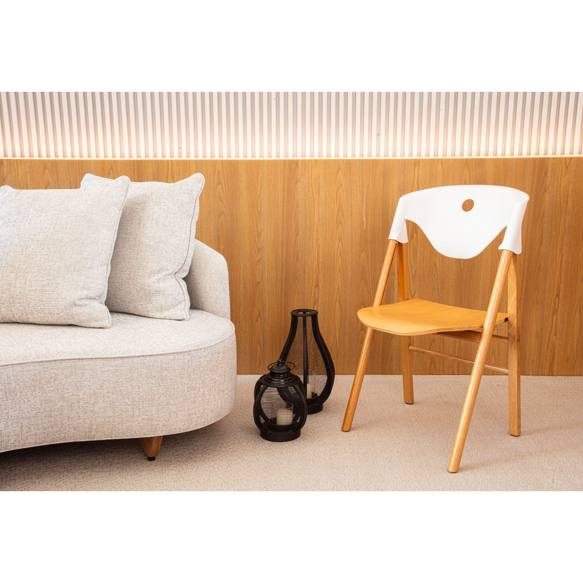 Cadeira Dobrável Tramontina Flare em Madeira Tauari Verniz PU e Encosto ...