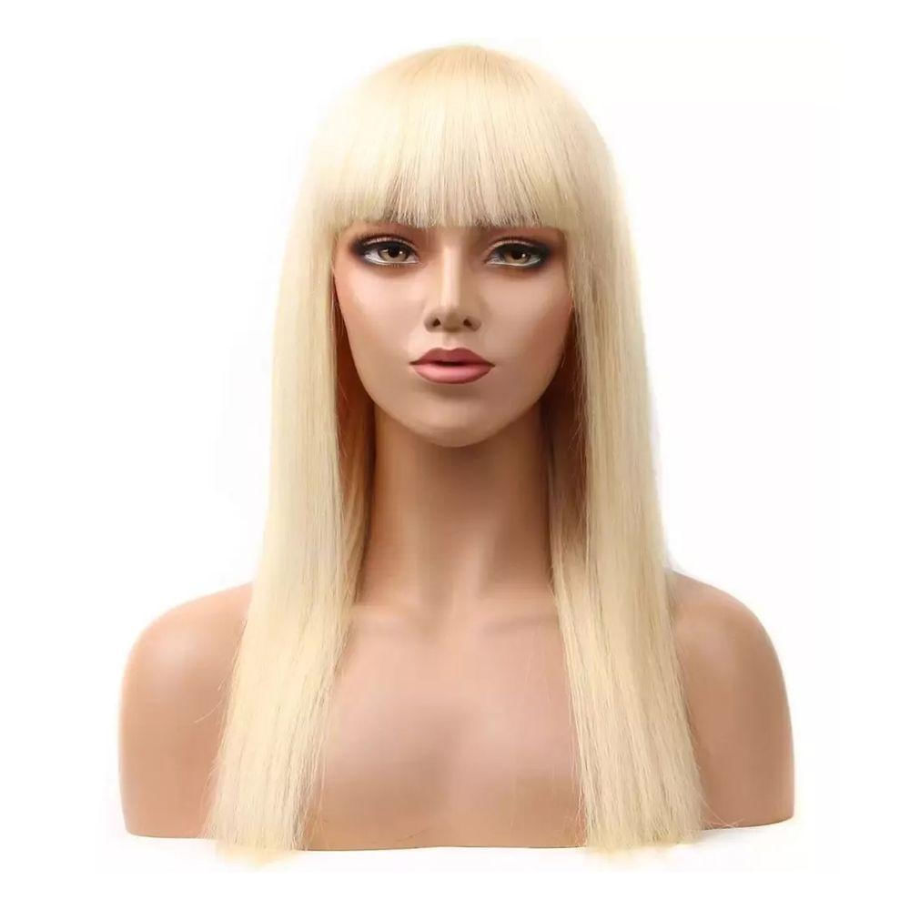 Peruca Longa Lisa Loira