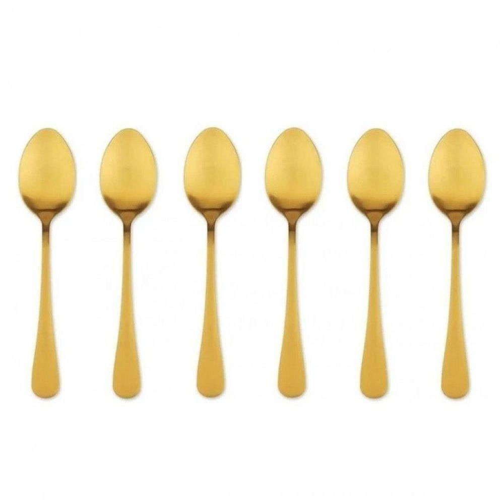 Colher De Cafe Dourada Valentina - Mimo Style - Angeloni Eletro