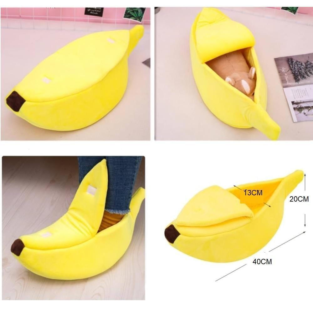 Cama Pet Casinha Cachorro Gato Iglu Caminha Dormir Pequena Banana ...
