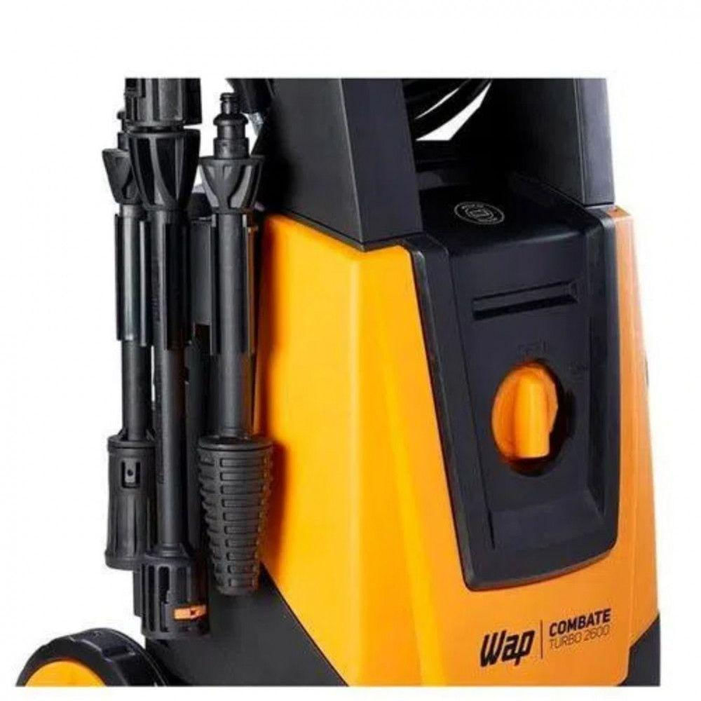 Lavadora De Alta Pressão Wap Combate Turbo 2600 Ultra Laranja Com Preto 220 V - Angeloni Eletro