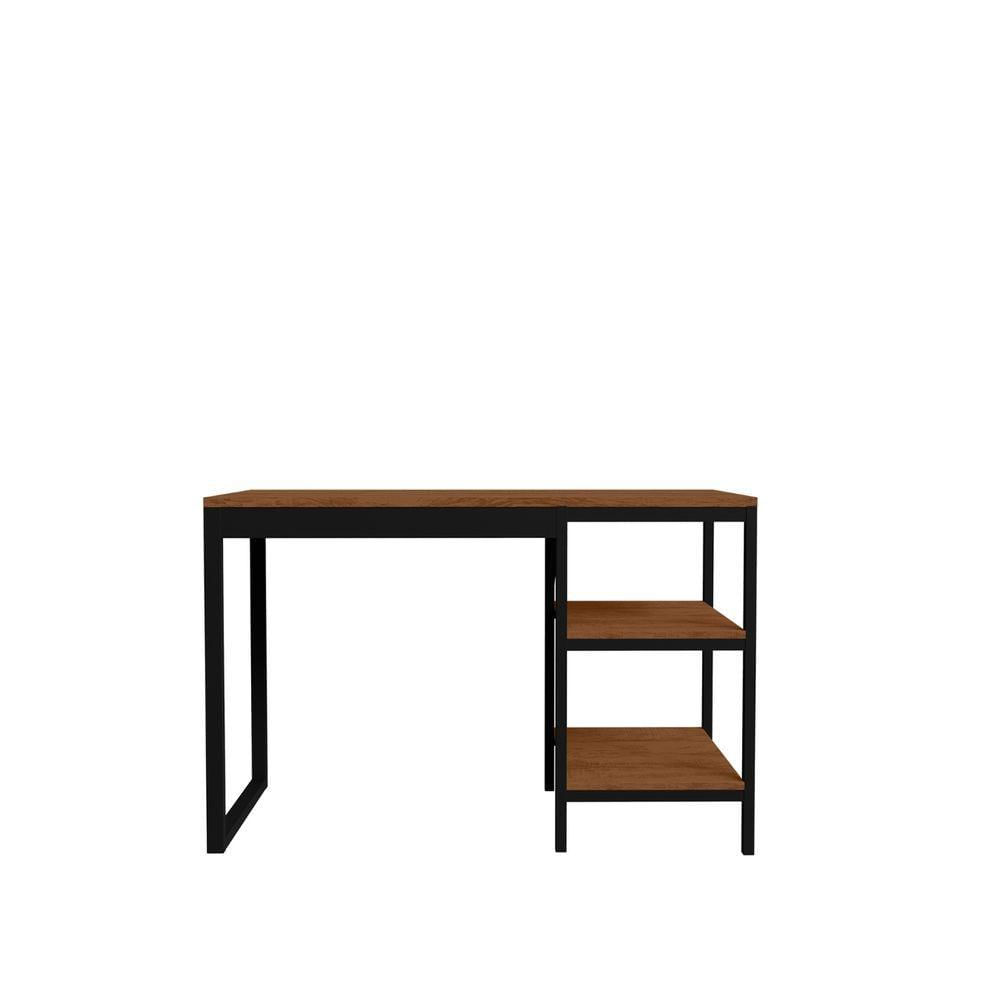 Home Office Slim Com Prateleiras Práticas Mdf Canela Rustico - Angeloni ...