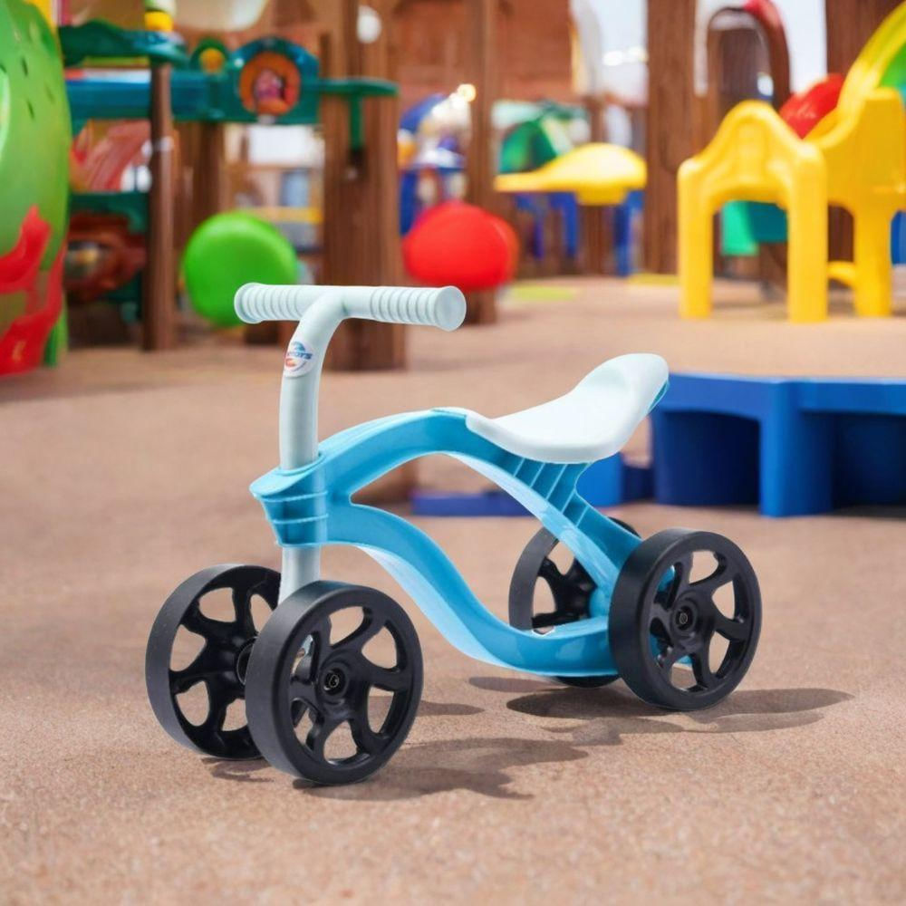 Bicicleta Infantil Balance Bike Futurista Sem Pedal 4 Rodas - Equilíbrio E Diversão azul