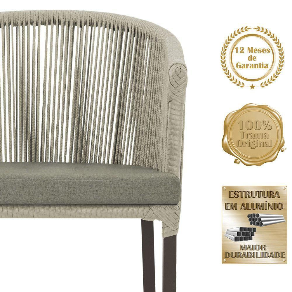 Mesa E 6 Cadeiras E Noronha Marrom E8 Trama Rami