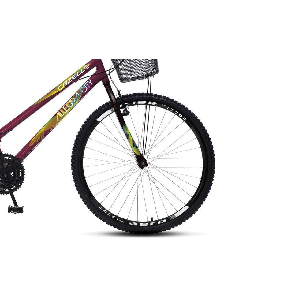 Bicicleta Colli Cazelle Allegra Aro 26 Freio V-brake Quadro 18 Roxo
