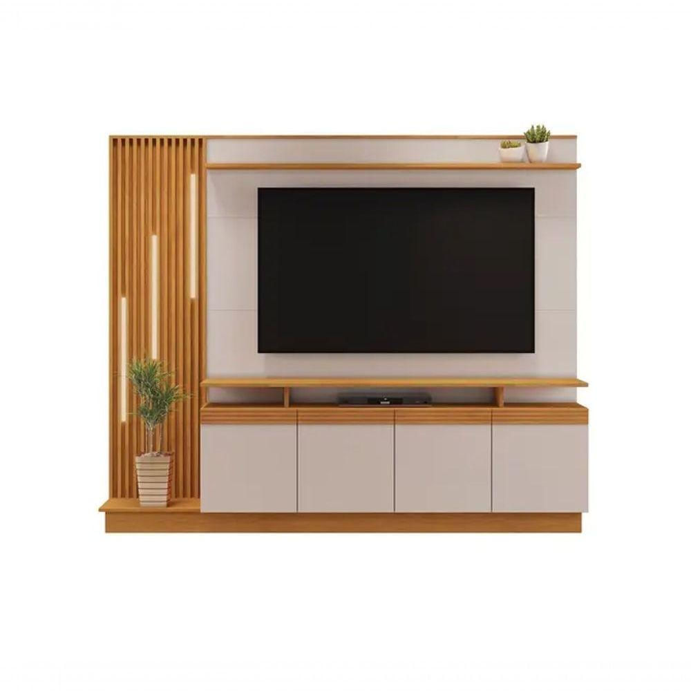 Home Absoluto Até 65" Jcm Movelaria - Cinamomo/off