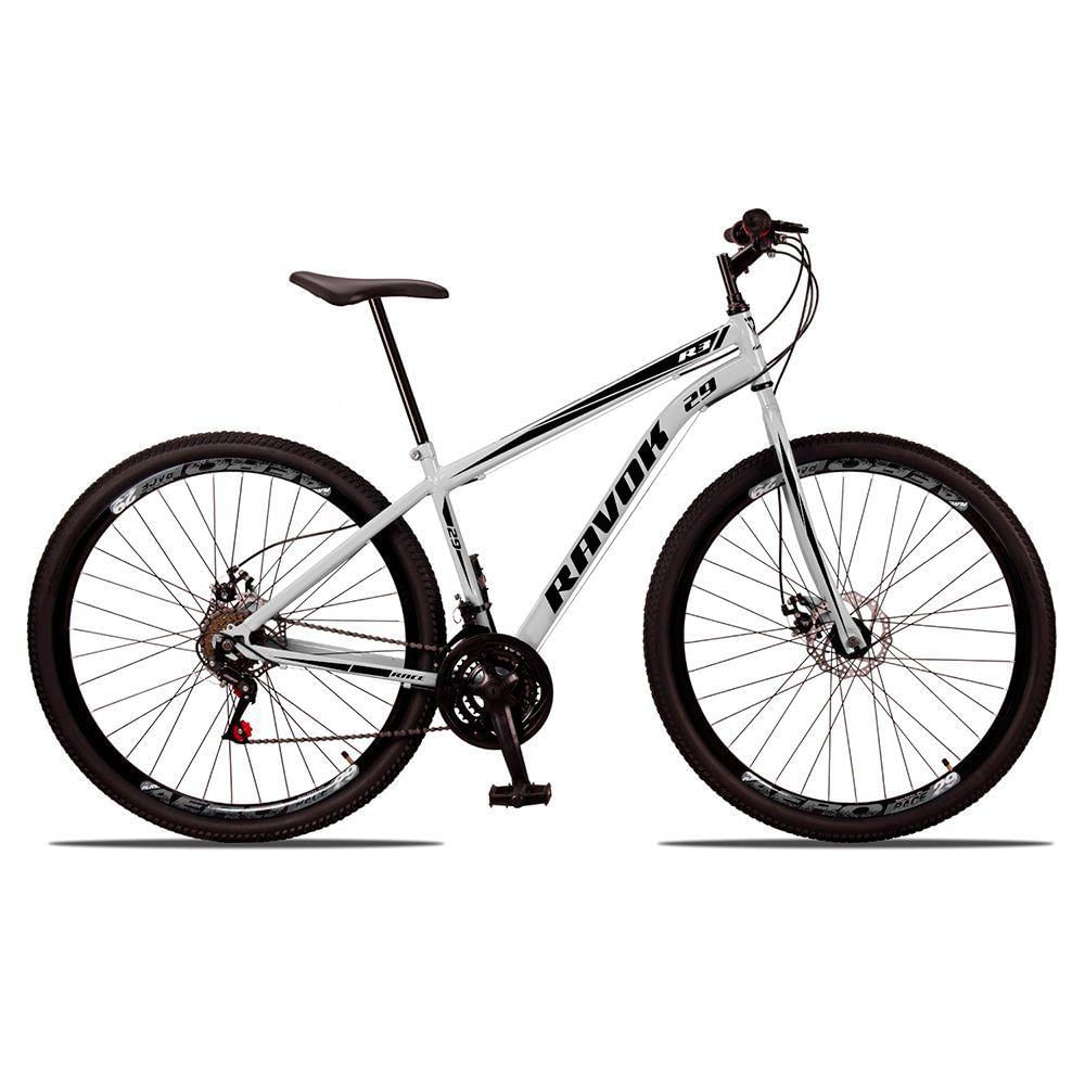 Bicicleta Aro 29 Shimano Traseiro Aço 21 Velocidades Marchas Cor:branco