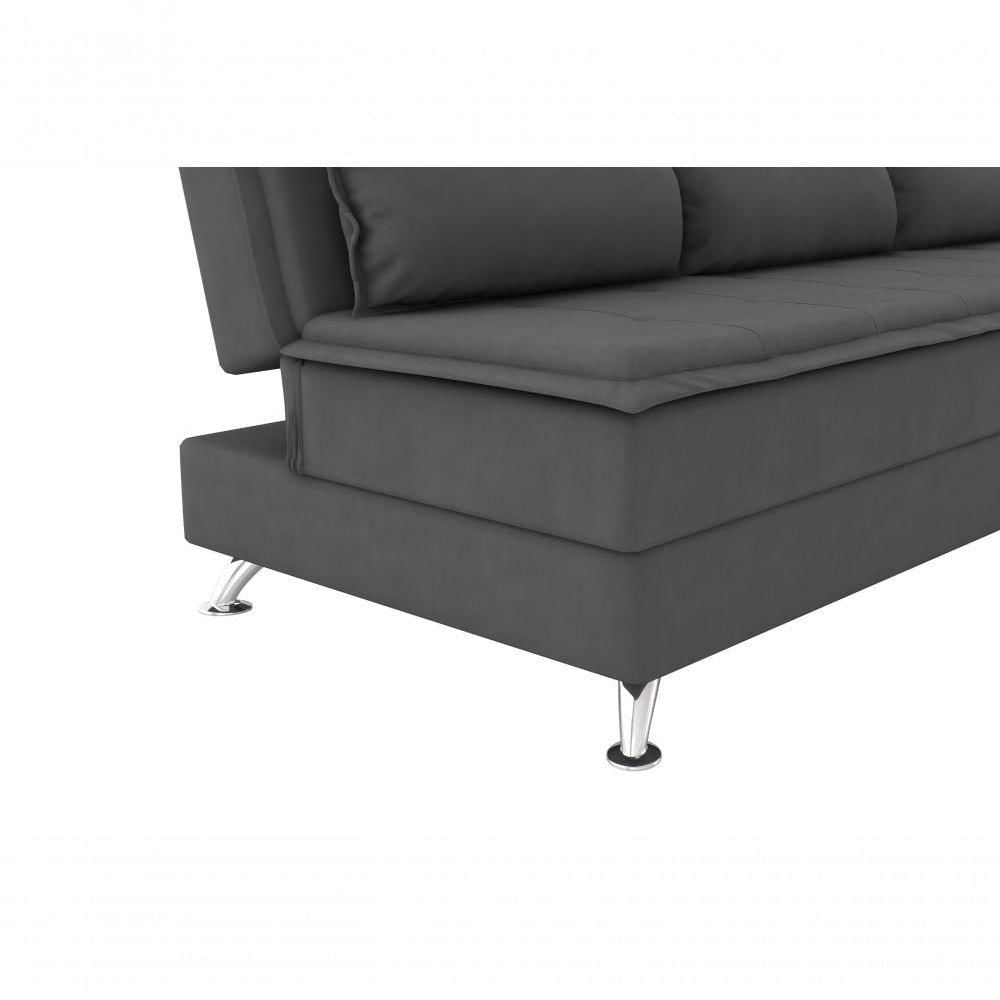 Sofá Cama Casal Luma 1,90m Cinza - Xflex Sofás