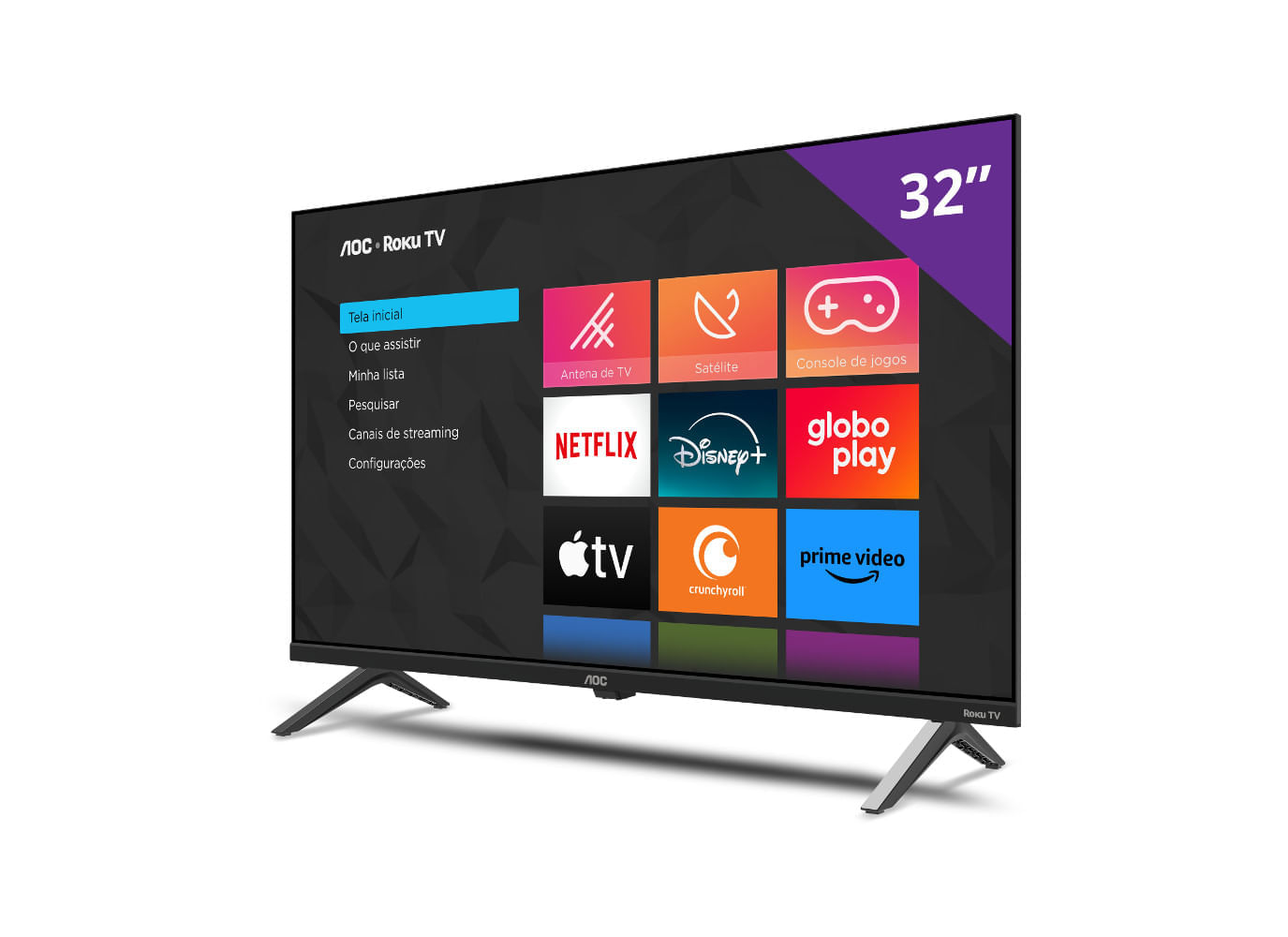 Smart TV AOC 32" DLED HD Roku 32S5045/78G