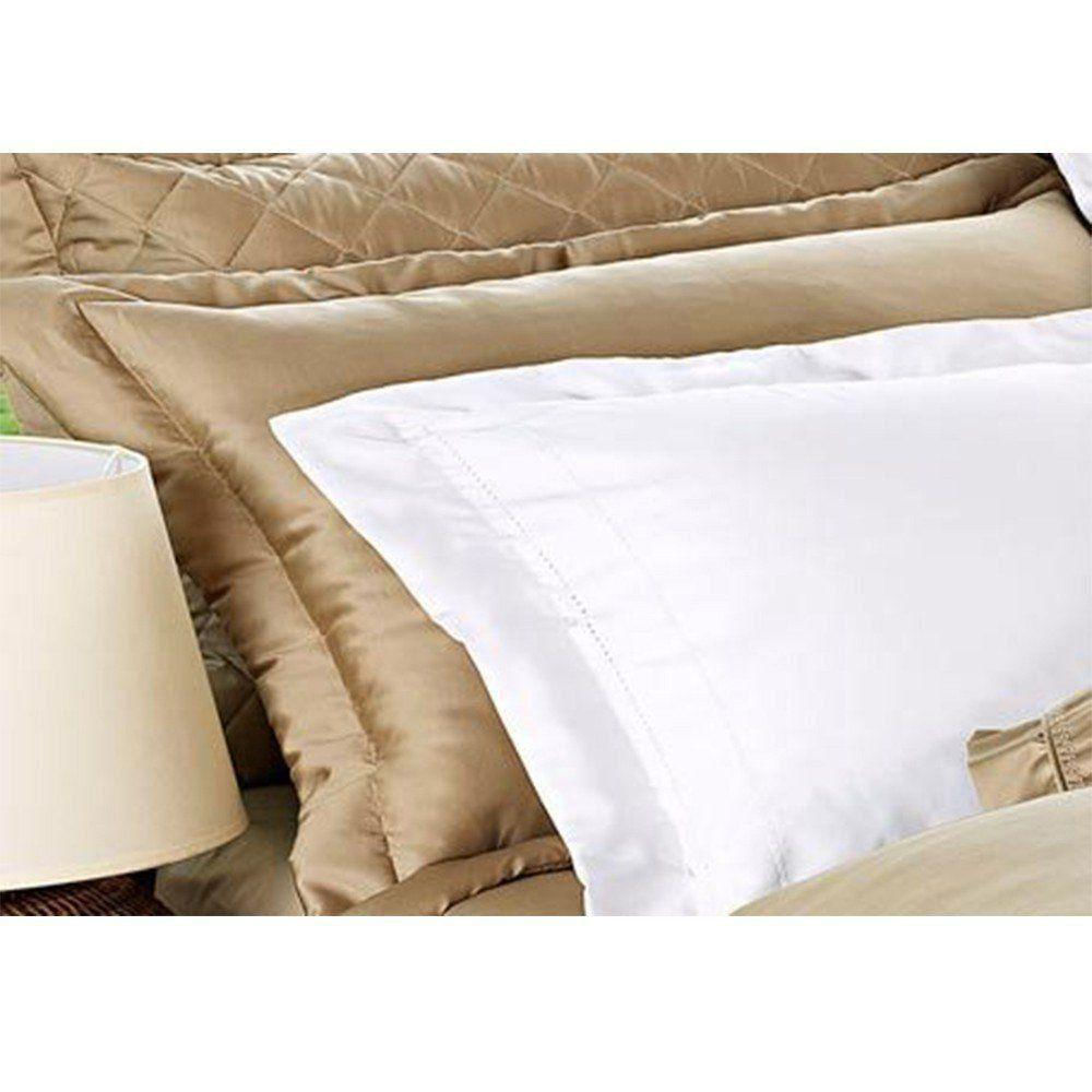Kit Edredom King 3 Peças 400 Fios Egípcio Cáqui Ruth Sanches