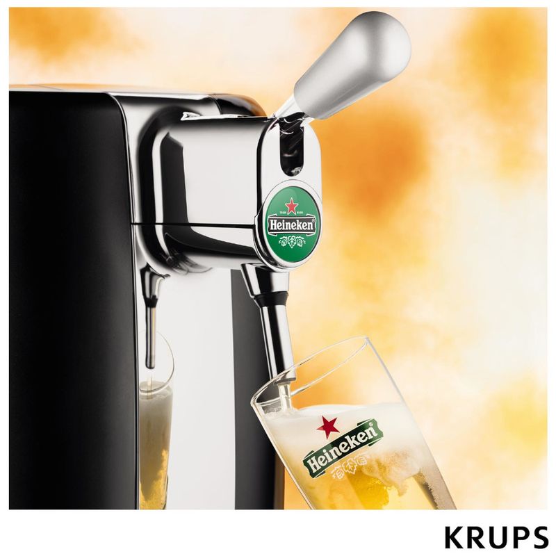 Chopeira Beertender Krups Heineken 5L Preto - Angeloni Eletro