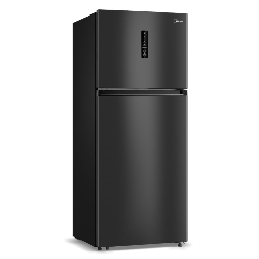Refrigerador Midea Frost Free 411L Black Inox MD