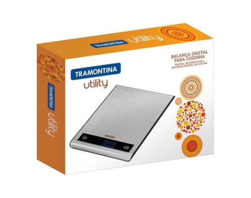 Balança Digital Para Cozinha em Aço Inox Tramontina Utility