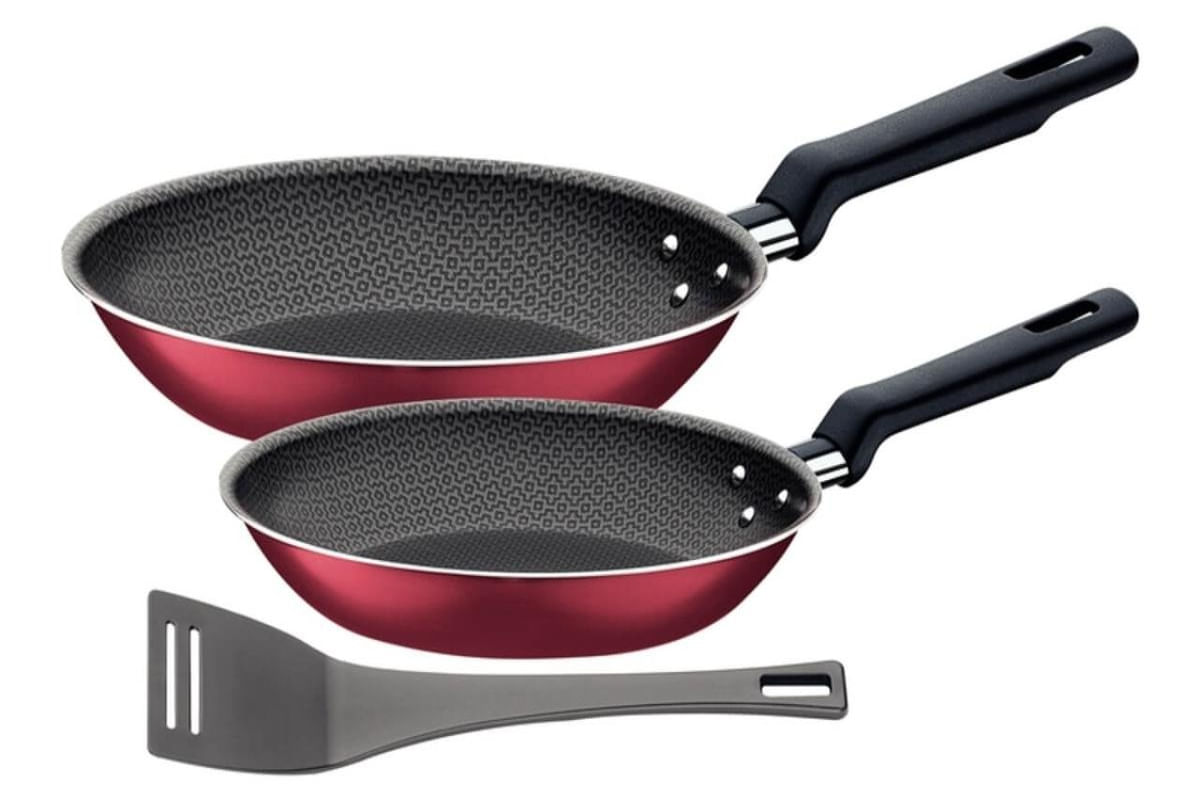 Jogo de Frigideiras Tramontina Loreto 3 Peças Inox