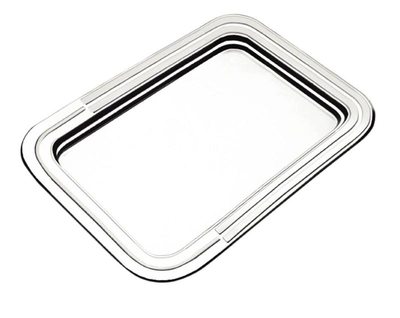 Bandeja Retangular Tramontina Ciclo 42x30cm em Aço Inox