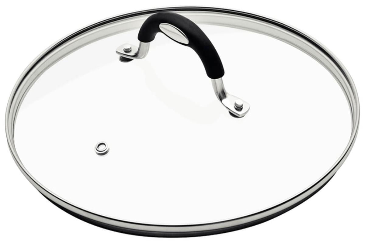 Tampa Tramontina Mônaco em Vidro Alça Aço Inox 36cm