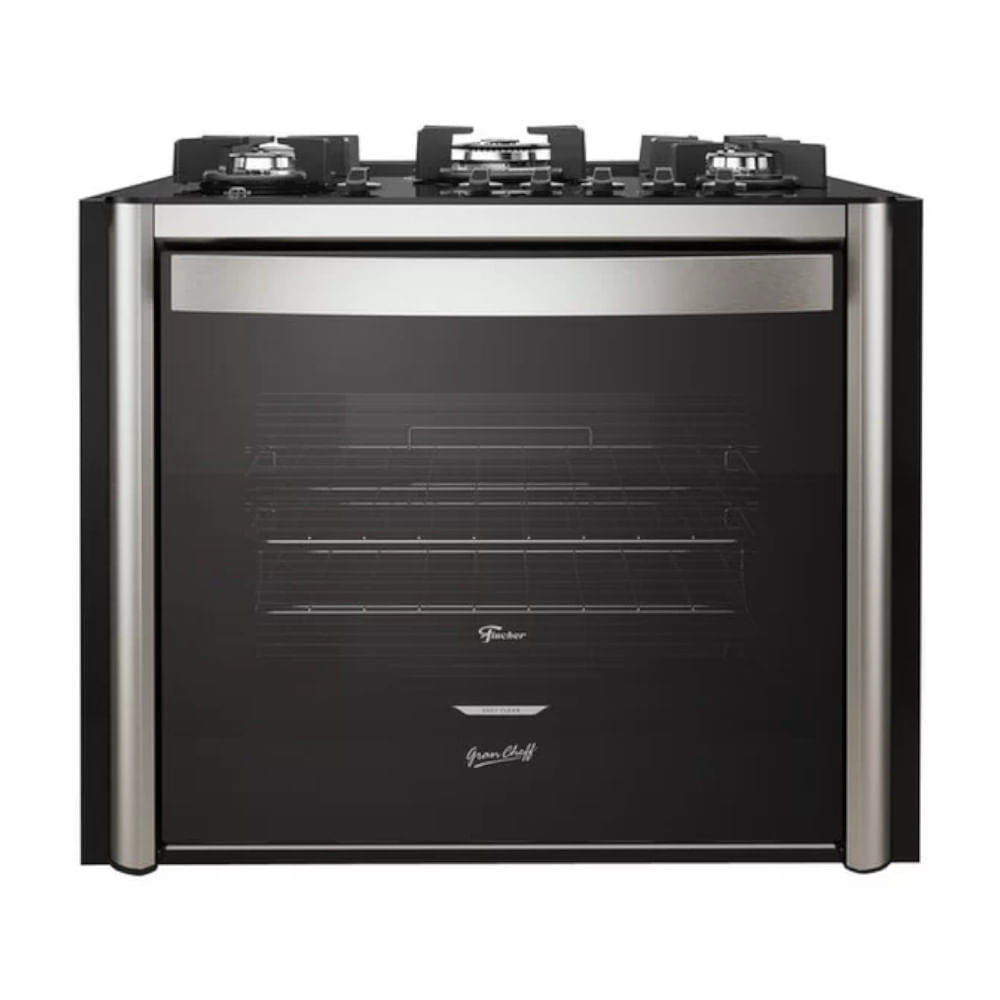 Fogão de Embutir Fischer 5 Bocas TC Gran Cheff Gás Com Dourador 28550 ...